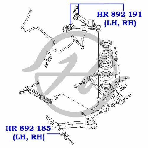 Сайлентблок рычага Hanse hr892191