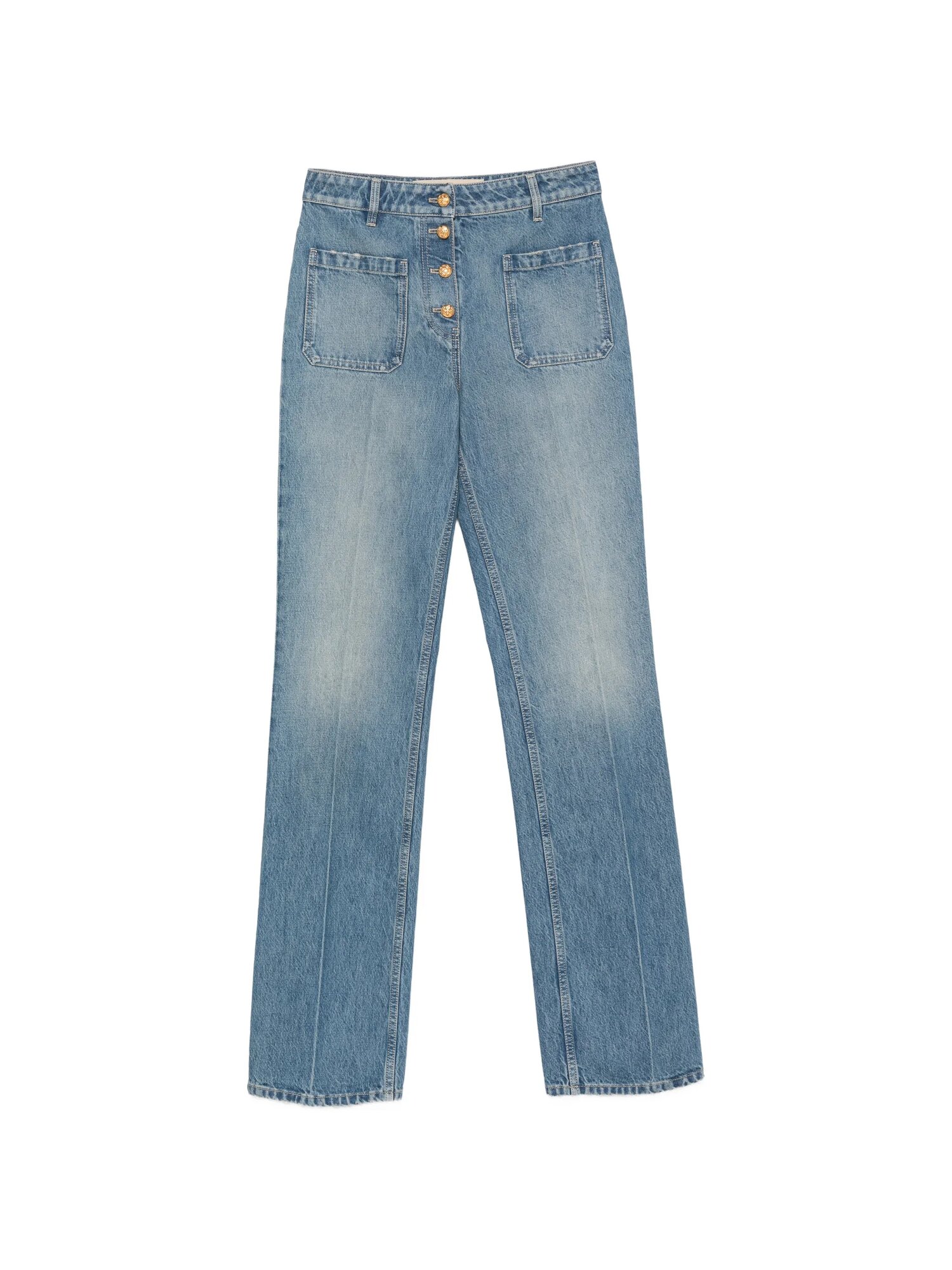 Джинсы Valentino Button-up patch-pocket jeans