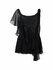 Топ Alberta Ferretti Asymmetric-hem top, размер 42, черный