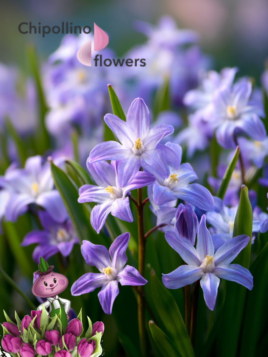 Луковицы цветов, chipollino flowers, хионодокса LUCILIAE VIOLET BEAUTY (10 луковиц)