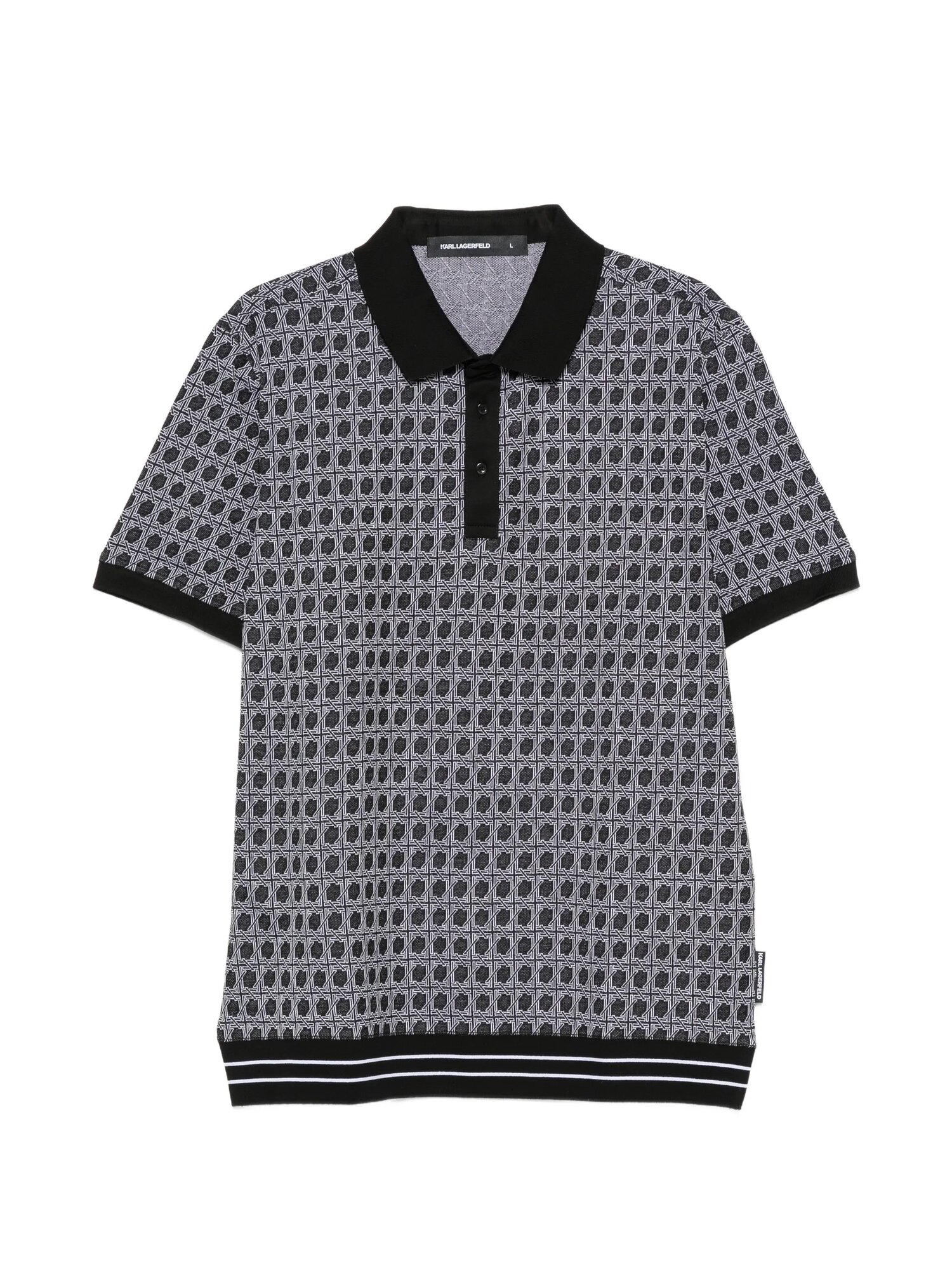 Рубашка Monogram-pattern polo shirt