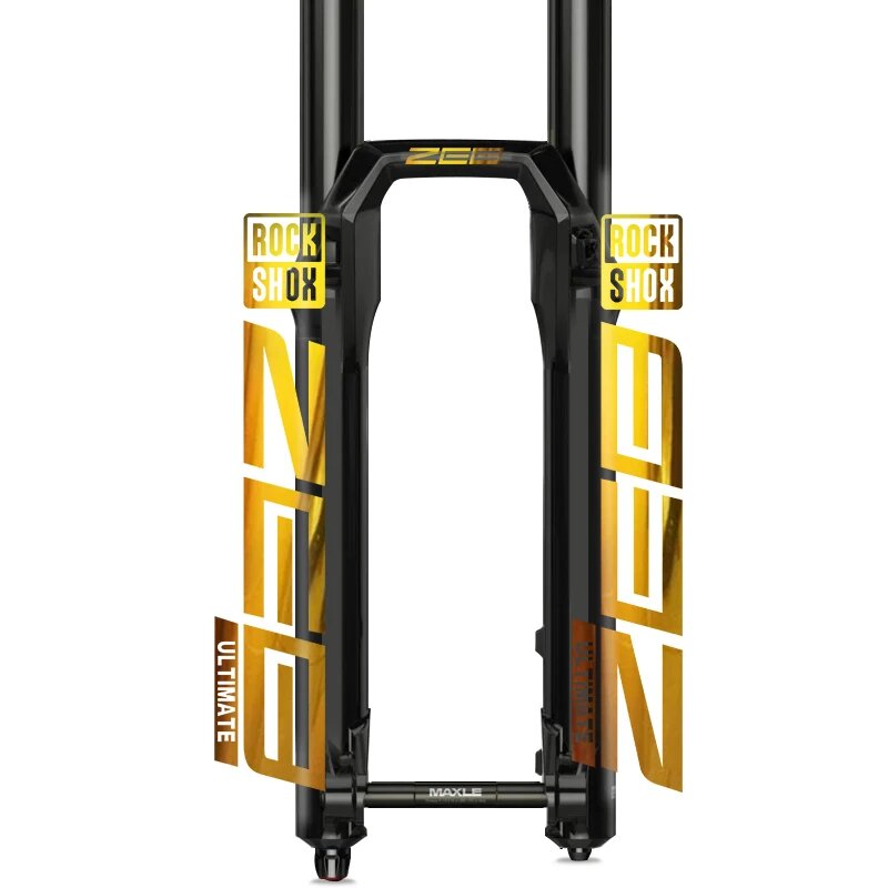 ROCKSHOX ZEB Ultimate черная вилка с золотыми наклейками