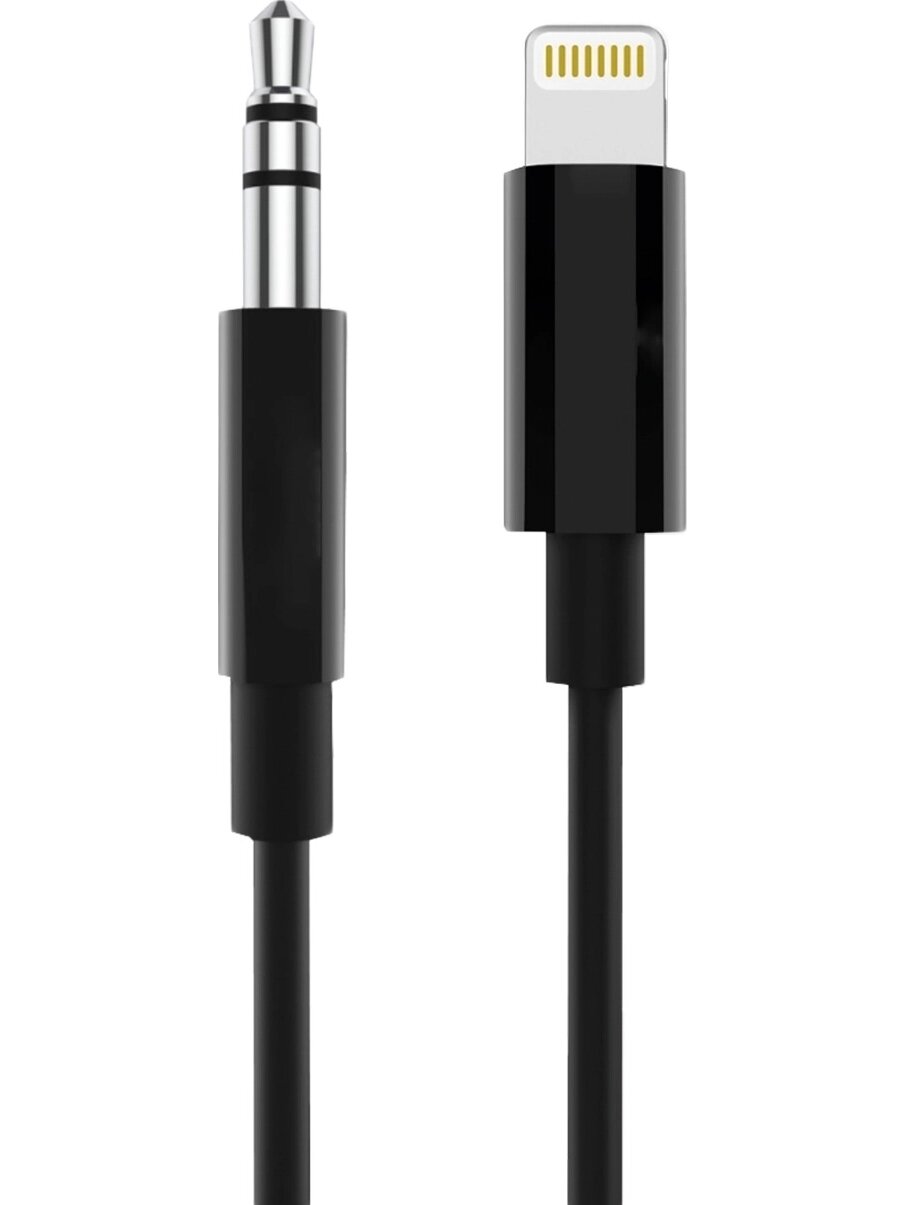 Кабель AVS AU-LJ01 (Lighting - 3.5 Jack) - длина 1 м, акустический, совместим с устройствами - iOS