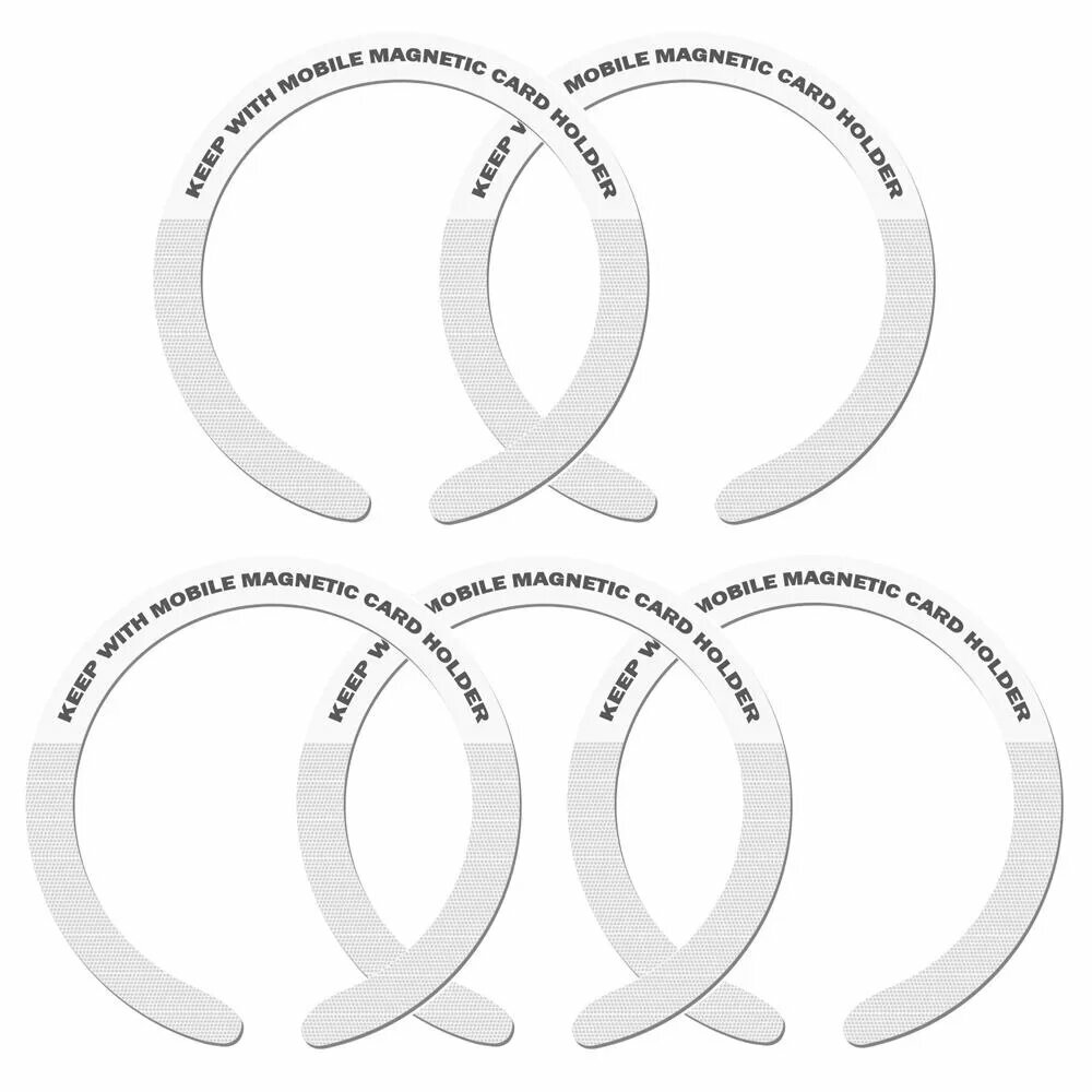 Магнитное кольцо для MagSafe, White 5pc shape C
