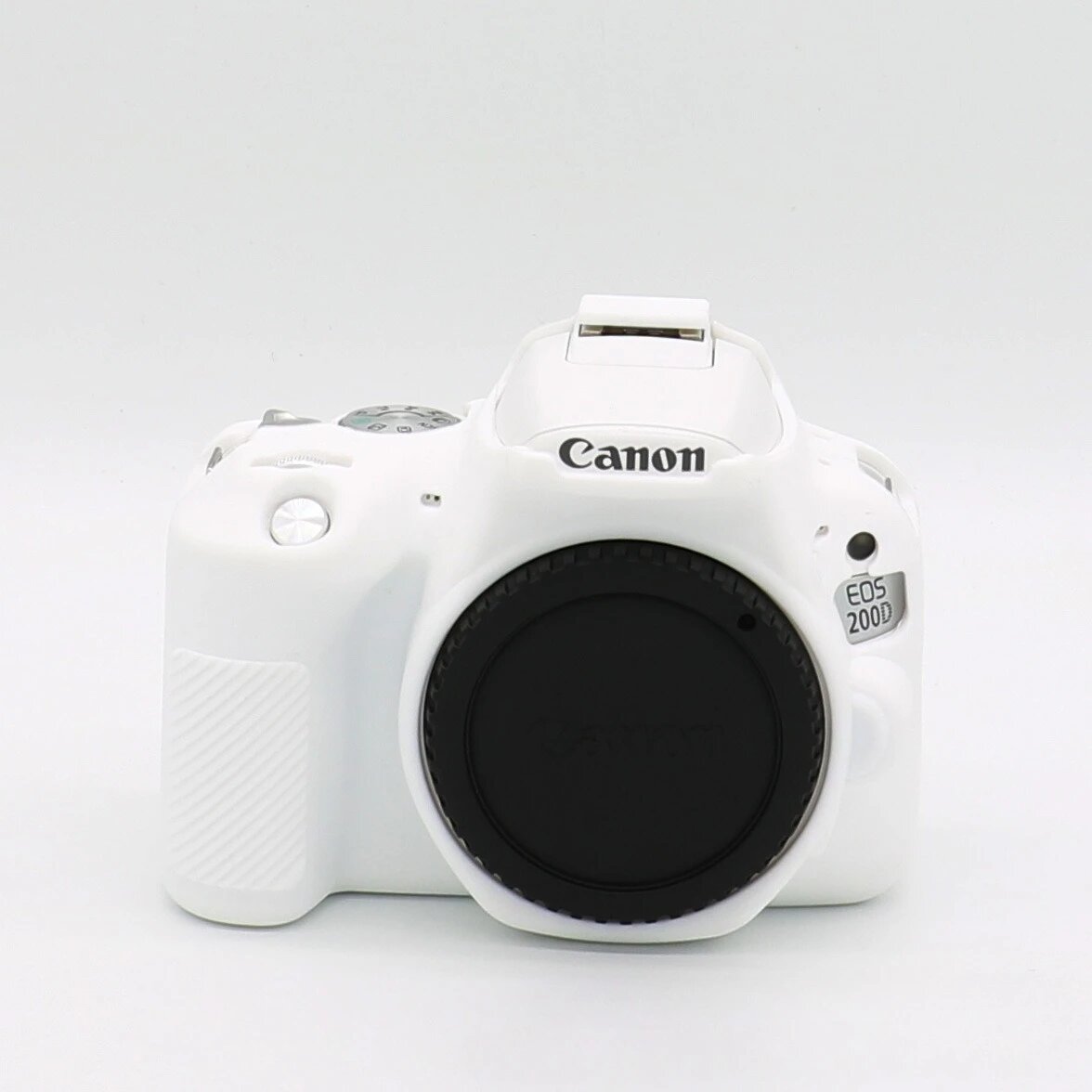 Силиконовый чехол crabbitute для Canon EOS 200D Белый, Белый, белый
