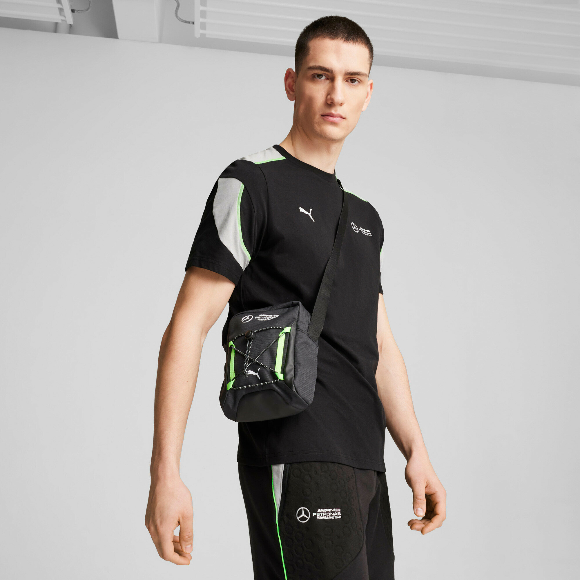 Сумка мессенджер PUMA, puma black — фото 1