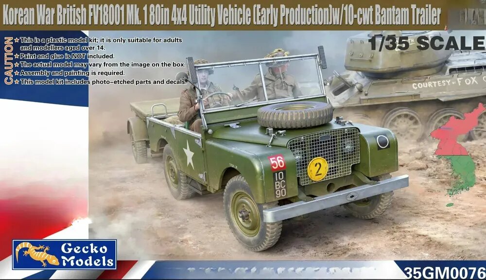 Gecko Models 35GM0076 1/35 Модель FV18001 Mk. 1 4x4 Ранние многофункциональные автомобили с прицепом