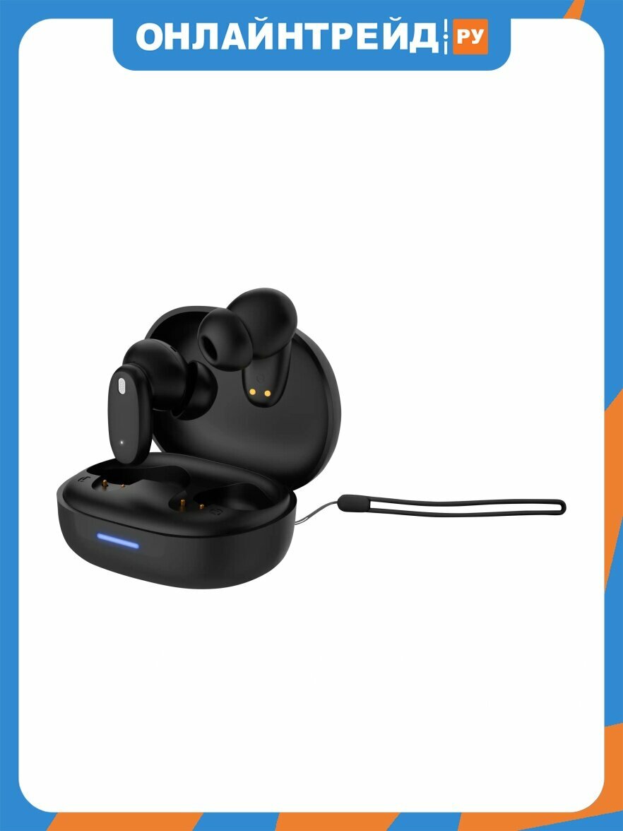 Беспроводная гарнитура Defender Twins 985 (Близнецы) черный, TWS, Bluetooth, ANC