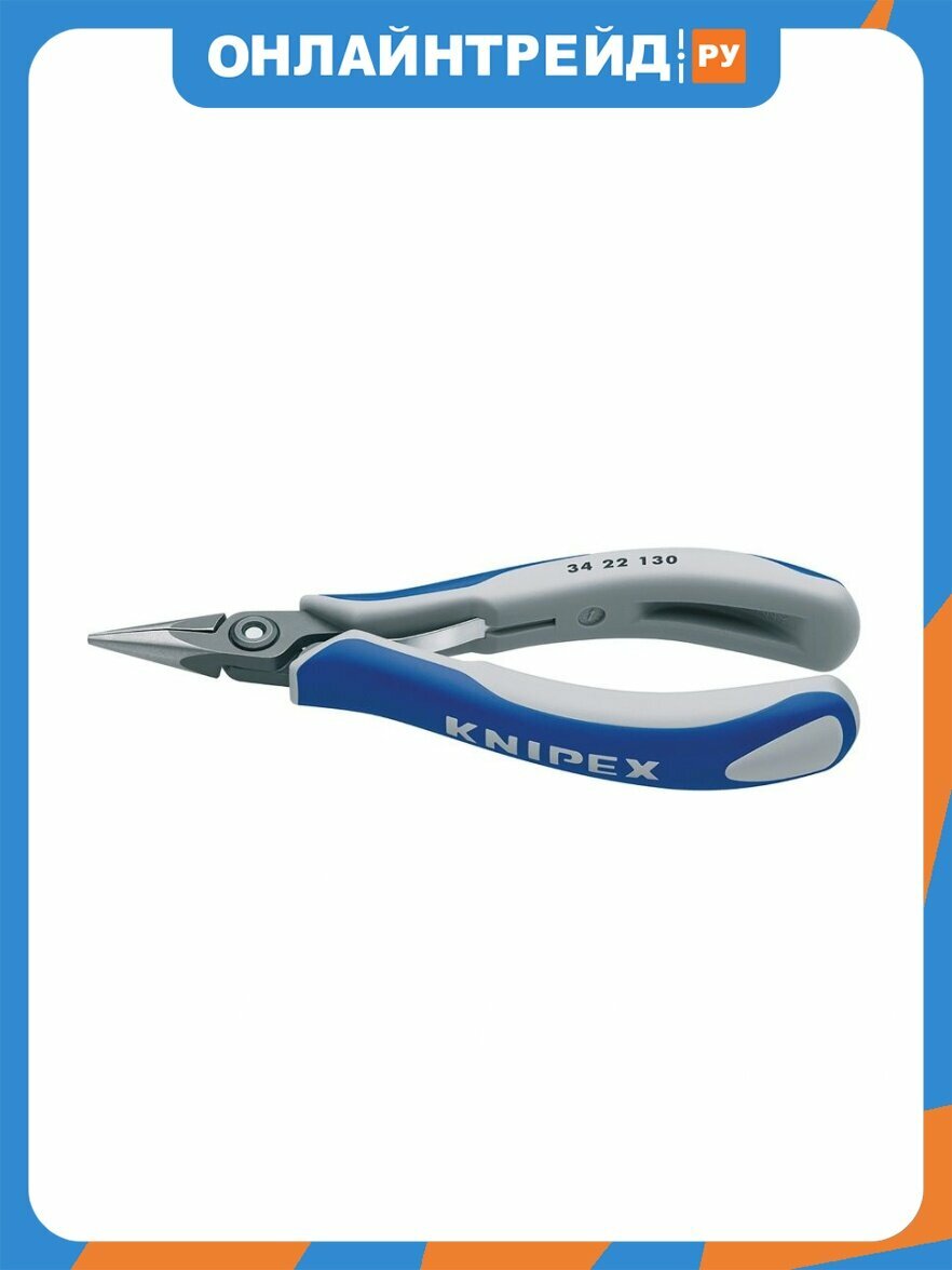 Прецизионные плоскогубцы Knipex 3422130, захватные для электроники, вороненые 135 mm