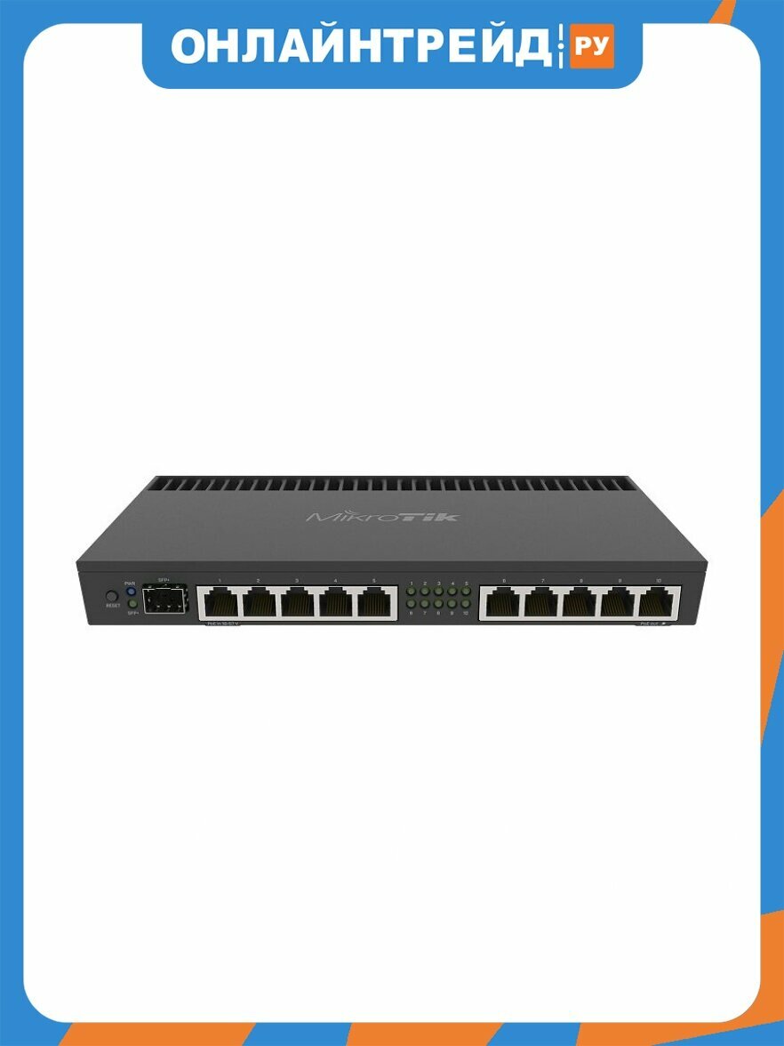 Маршрутизатор Mikrotik RB4011iGS+RM