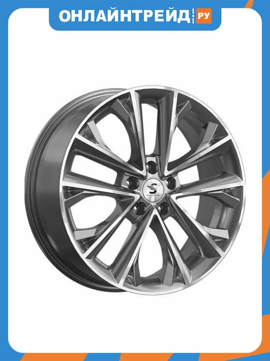 Диск Skad КР012 (Jetour X70 Plus/X90 Plus) 7x18 5/108 ET38 D60.1 Diamond Gloss Graphite (4201517)