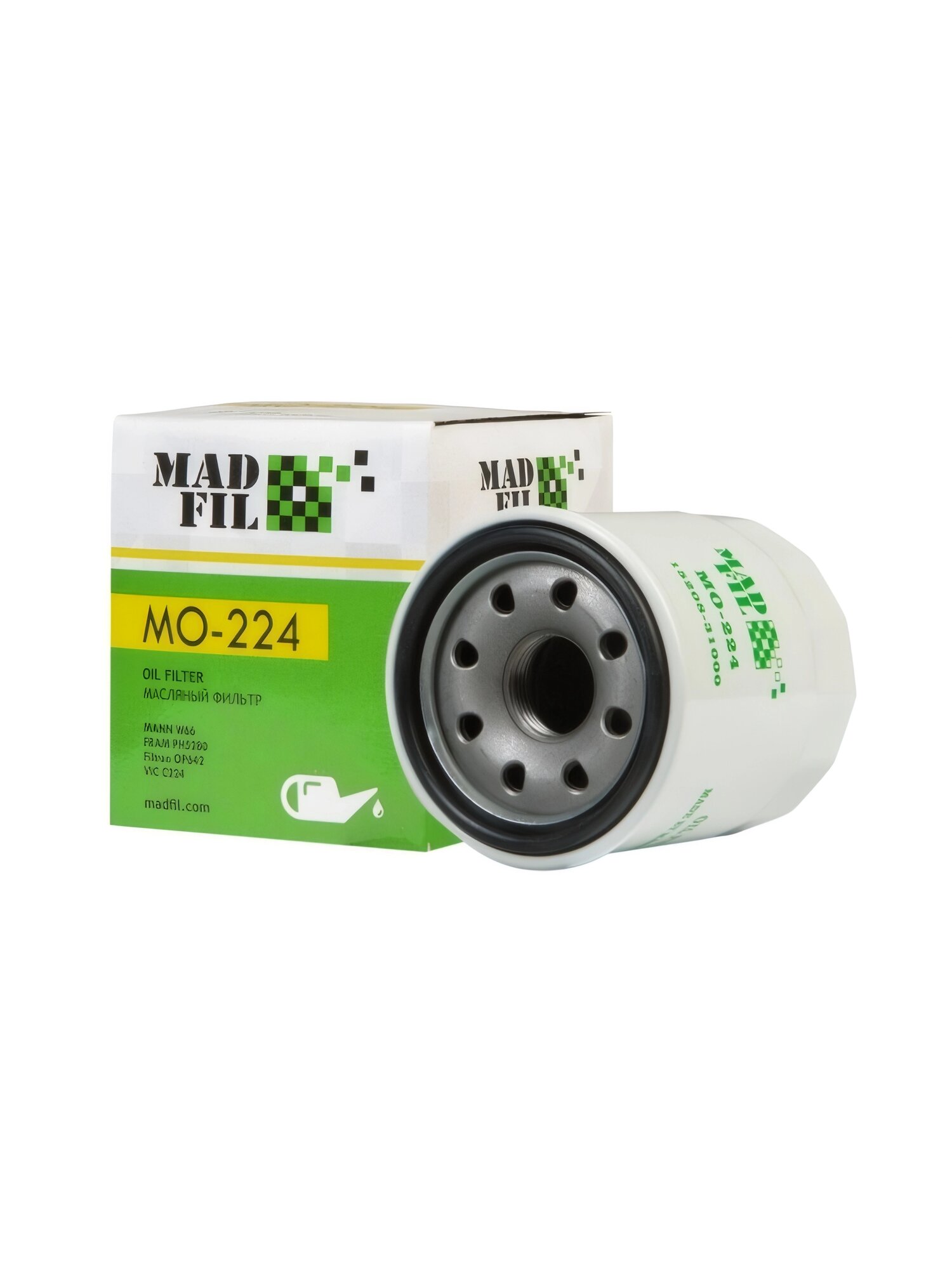 MADFIL Фильтр масляный, 15208-31000 Kia Spektra (Ижевск), Shuma, Rio, Nissan Almera Classic, Qashqai