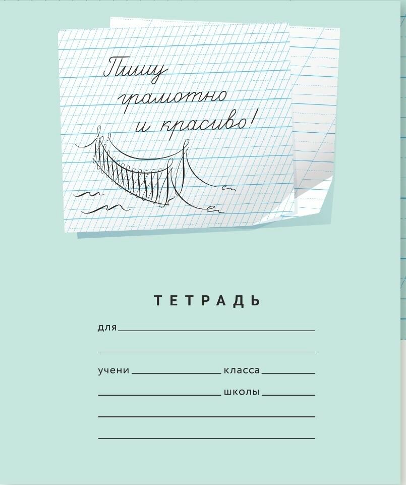 Набор тетрадей "Пишу грамотно и красиво", 12 л, 5 шт Мазина
