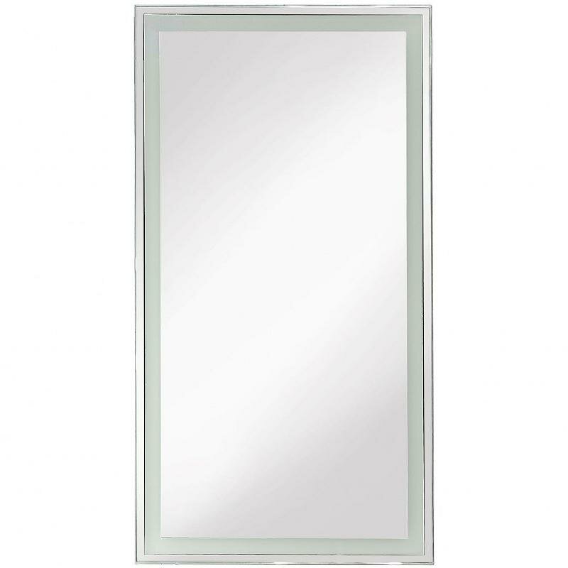Зеркальный шкаф Art Max Techno AM-Tec-350-650-1D-L-DS-F с подсветкой с сенсорным выключателем Белый