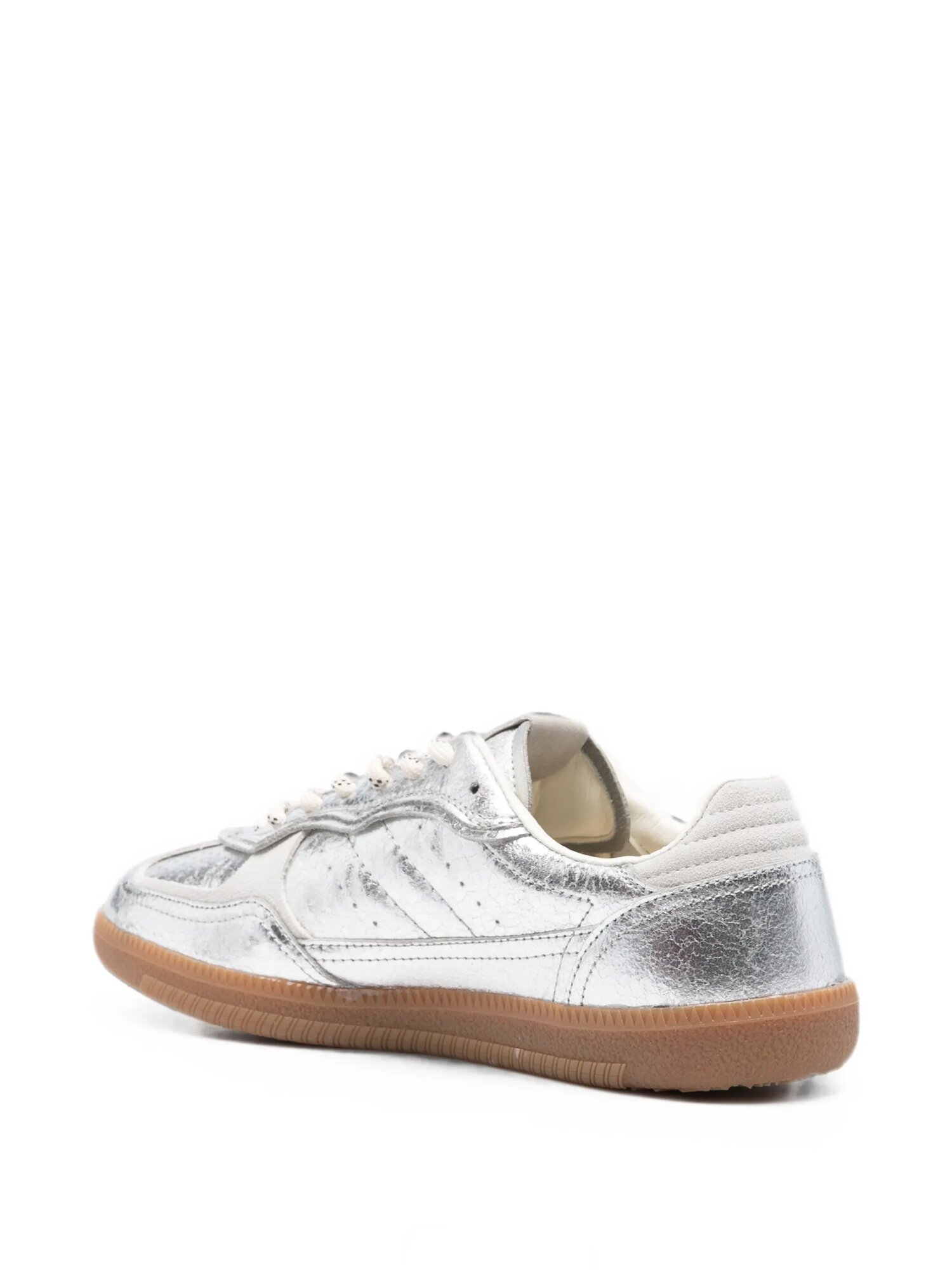 Кроссовки Alohas TB490 shimmer-effect sneakers, размер 37, серебристый/красный — фото 1