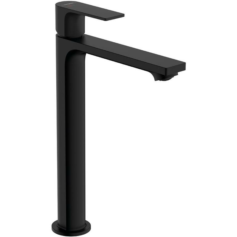 Смеситель для раковины Hansgrohe Rebris E 72581670 черный матовый, рычажное управление, латунь