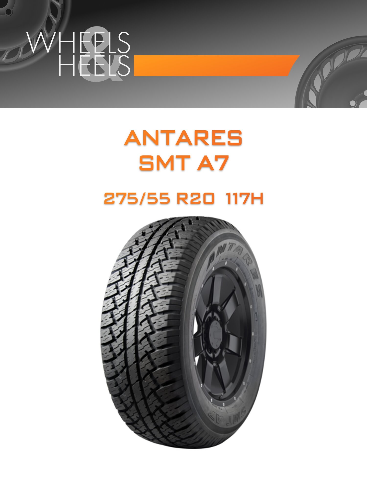 Шина автомобильная Antares SMT A7 MT 275/55 R20 117H SUMMER, летняя, универсальная