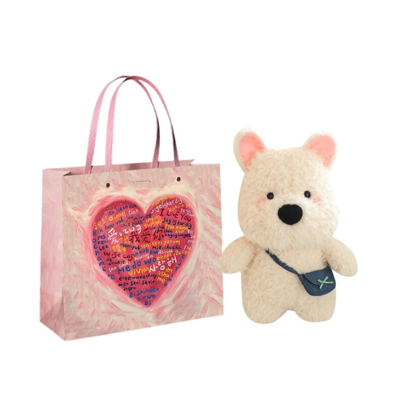 Сумка-игрушка унисекс Abay, West Highland-Backpack Style I Love You, Shopping Bag, H22см