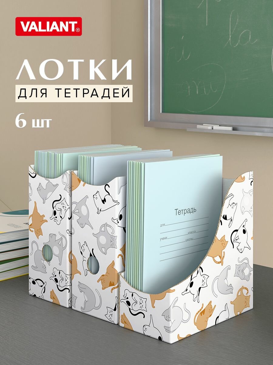 Лоток накопитель для бумаг, тетрадей вертикальный, органайзер для канцелярии, набор 6 шт. вертикальный органайзер лоток для бумаг
