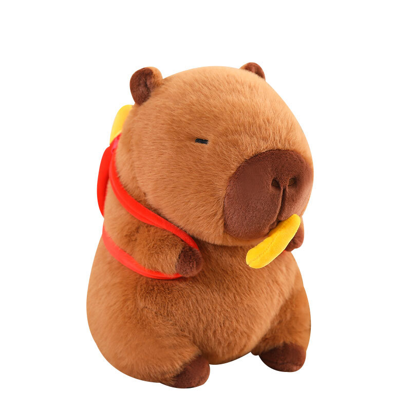 Мягкая игрушка унисекс MERCONSER капибара, Pull Tab French Fries Capybara, 22CM EU
