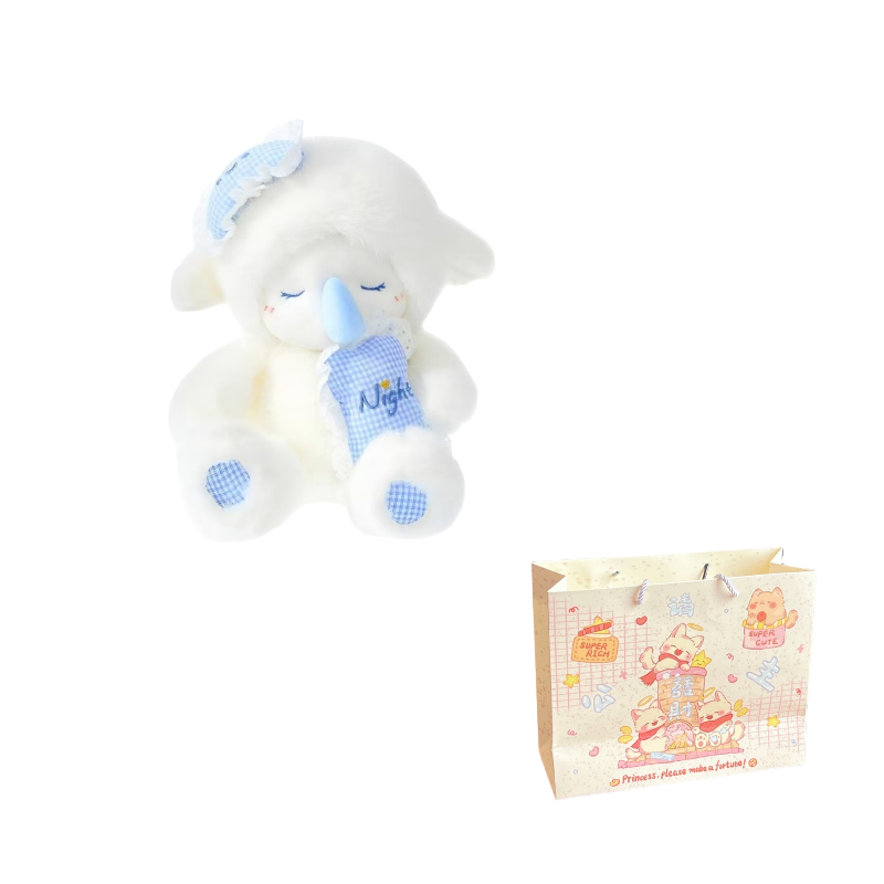 Подарочная сумка унисекс Mise "С Днем Рождения", 55CM EU, Goodnight Sleepy Lamb[Retractable Snot]