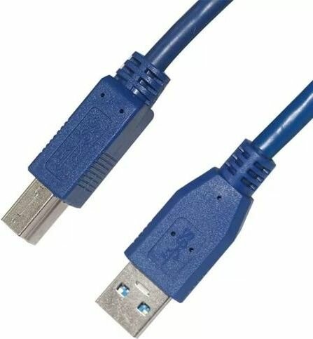KUNCAN KC-USB-AB-1M Кабель соединительный USB A Male To USB B Male USB 3.0 Extension Cord Data Wire 1м, 1шт