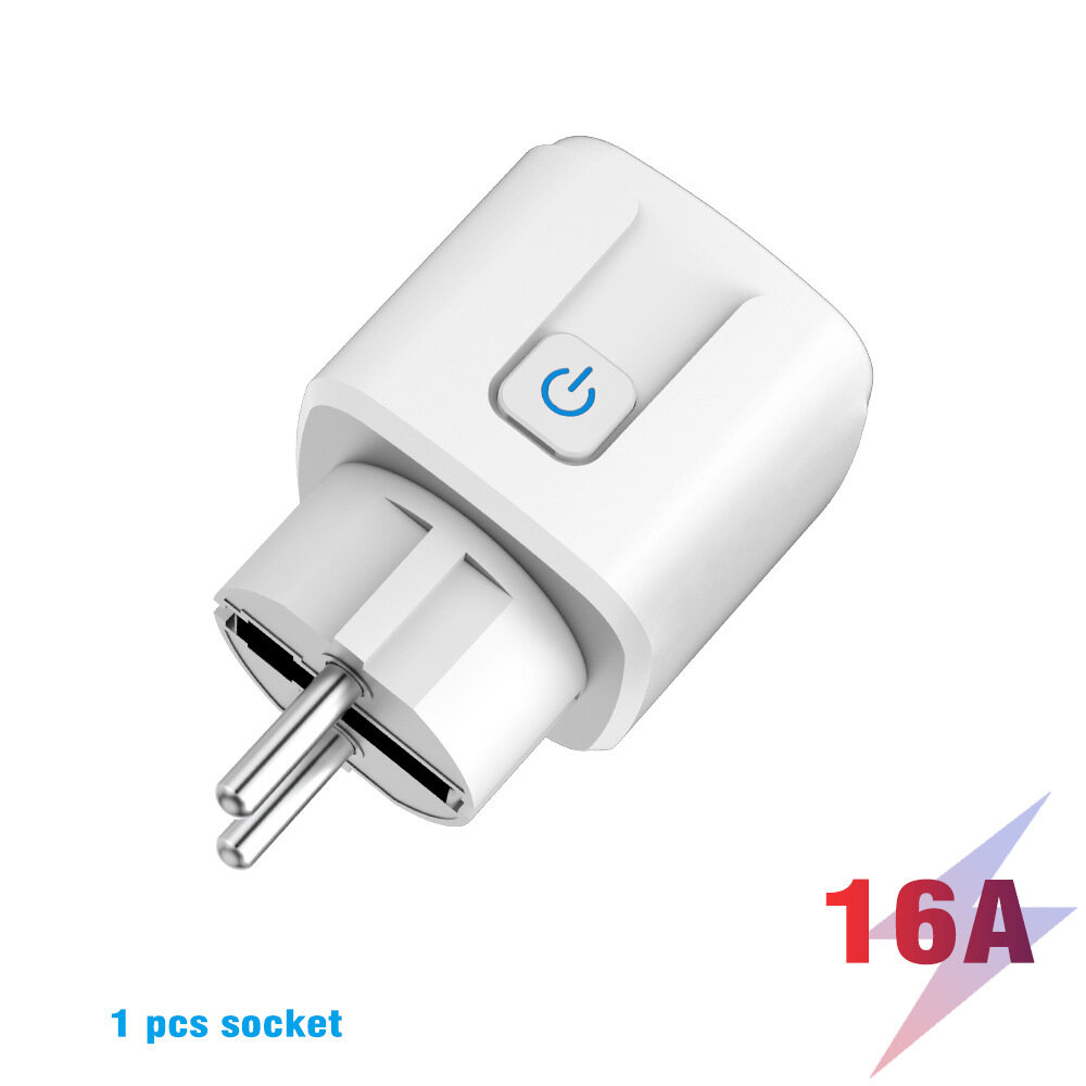 Умная Wi-Fi розетка евро 16A, поддержка Apple HomeKit + Cozylife, удаленное управление с телефона, таймер, голосовое управление Siri/Алиса