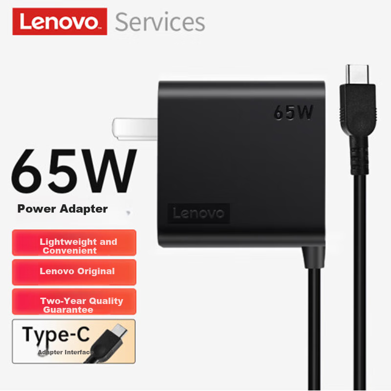 Оригинальный адаптер питания Lenovo ThinkPad 65 Вт Type-C Thunderbolt 20В 3.25А USB-C зарядное устройство для ноутбуков