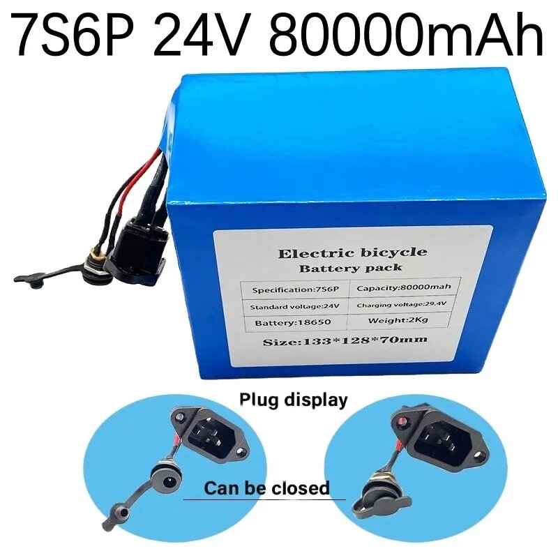 Новый 7S6P 24V 80000mAh аккумулятор 1000W 29.4V 80000mAh литиевая батарея для инвалидных колясок электрический велосипед