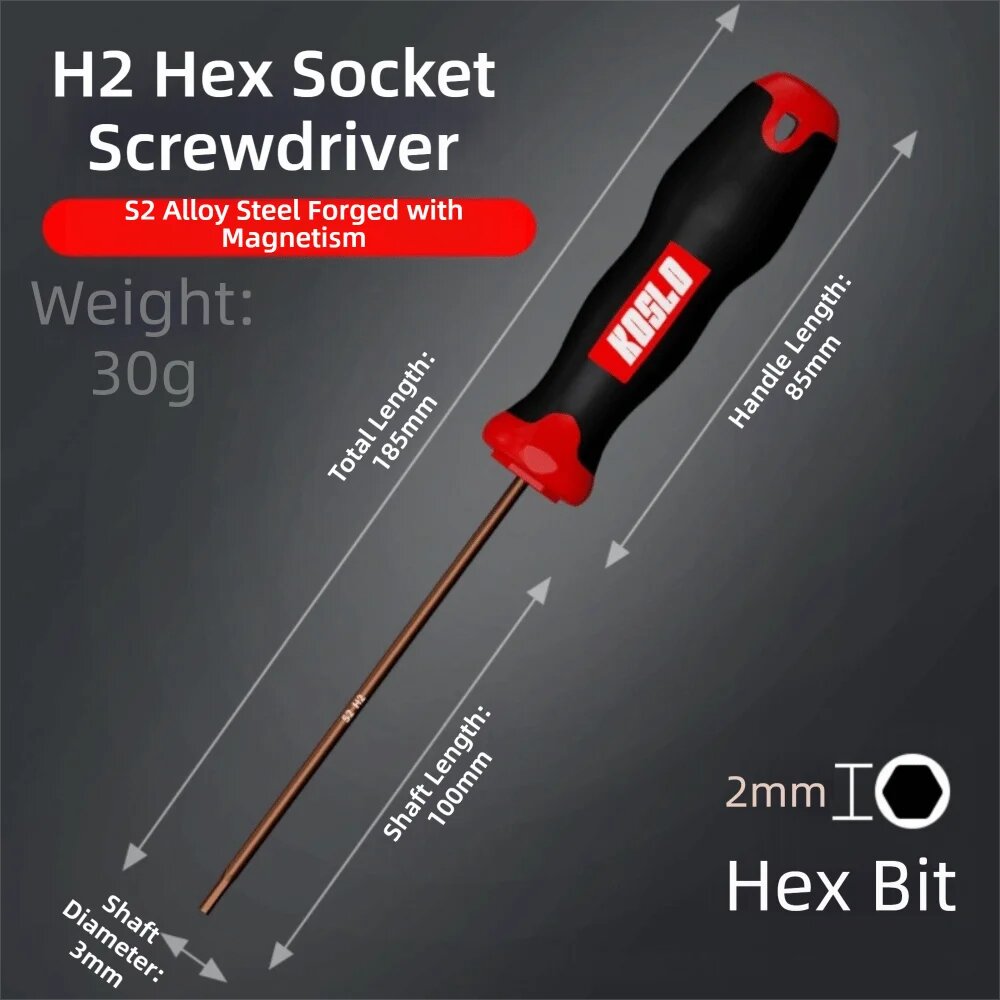 Шестигранная отвертка H1.5 H2