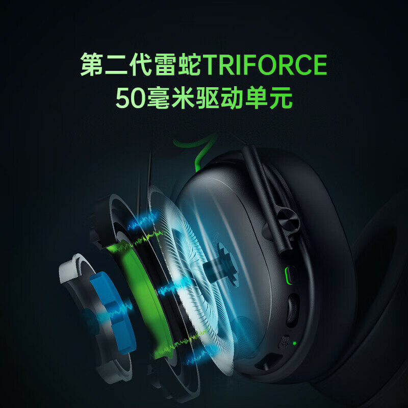 Наушники Razer BlackShark V3 X HyperSpeed беспроводные игровые с съемным микрофоном трирежимная связь для CSGO PUBG