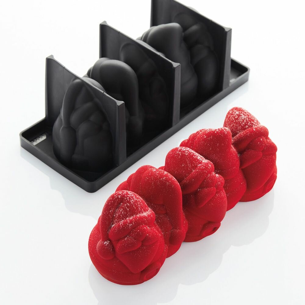 Форма силиконовая объемная 3D санта (h 100 мм, 250 мм, 103 мм) упак. 1 шт.
