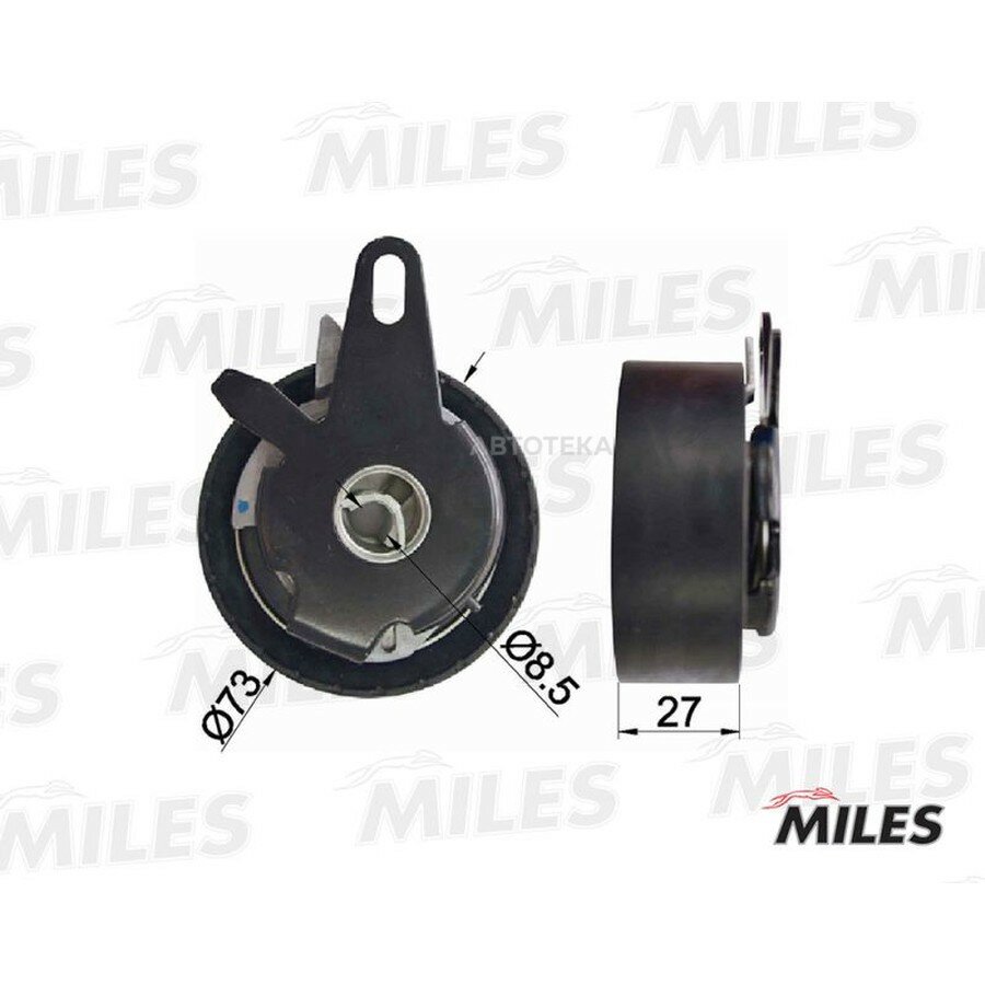 Ролик ремня ГРМ VAG AAT/AEL/AAB/ACV/AHD/AJA/ANJ/APA/AUF/AVR/AYC/BBE/BBF MILES AG02043