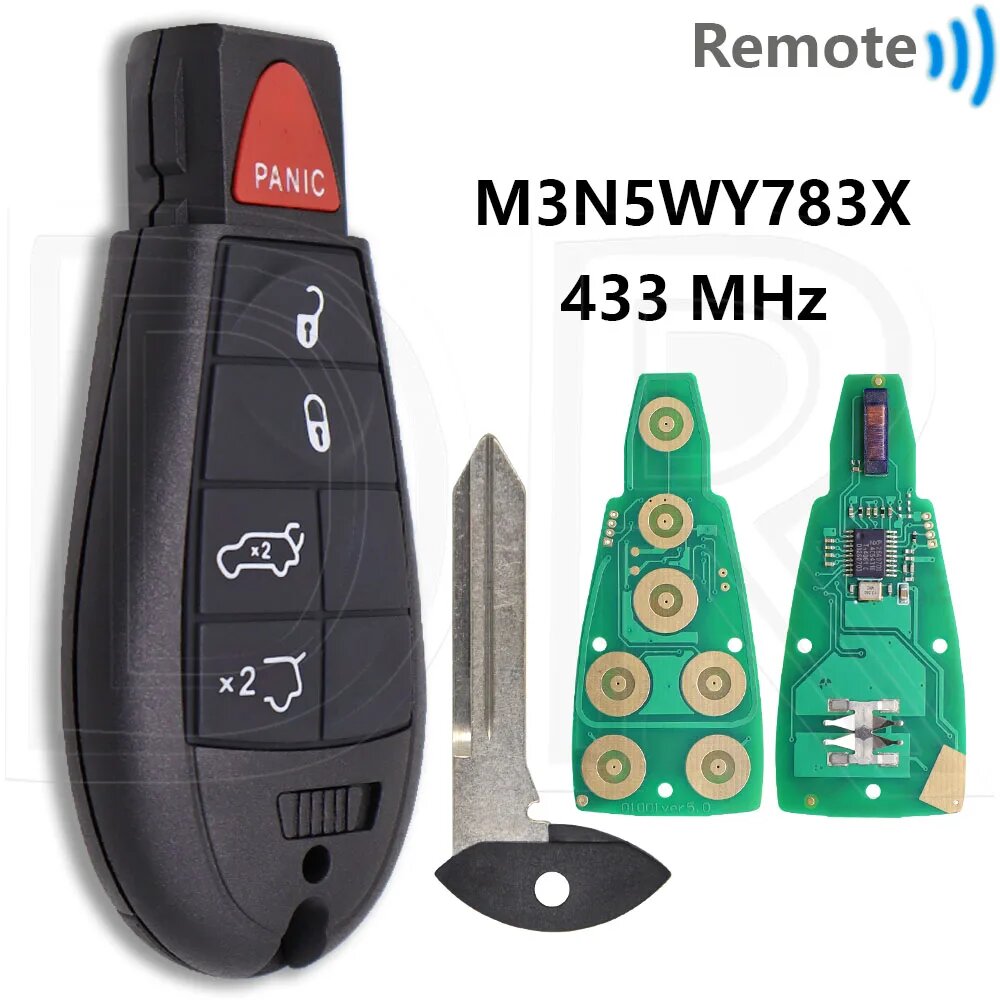 Отличный 433 МГц M3N5WY783X ID46 PCF7941 GQ4-53T PCF7961A автомобильный дистанционный ключ для Jeep Cherokee Chrysler Town & Country Dodge Caravan RAM