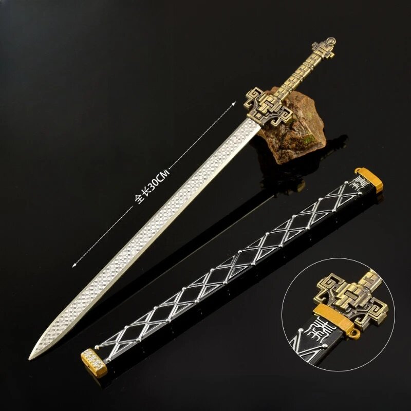 Металлический меч из аниме «Луна Цинь» 30 см 30cm Tianwen Sword