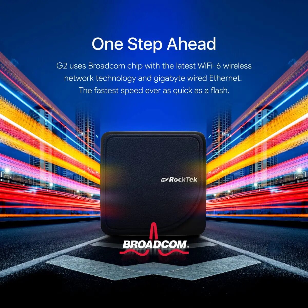 RockTek Android TV Box 4GB+64GB, EU Plug — фото 1