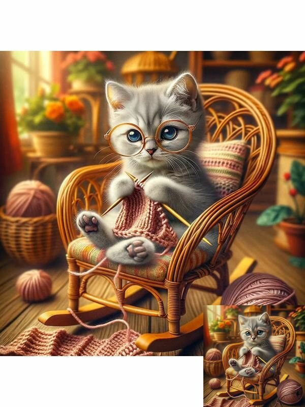 Вышивка крестом наборы,40x40CM,11CT Набор для вышивания, Холст имеет нанесенный на него узор.