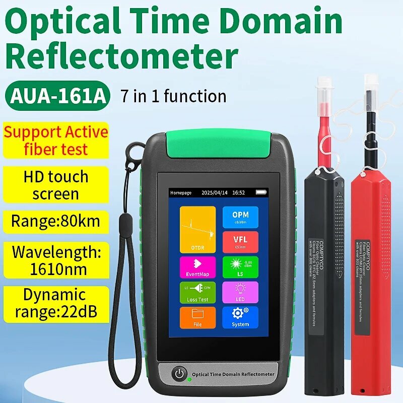 OTDR AUA-161A 80km, 1610nm, 22dB, 7 в 1