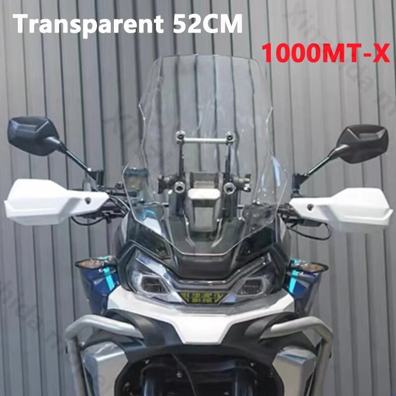 Высококачественное ветровое стекло (52/57 см) для мотоцикла CFMOTO 1000MT-X (серое) Transparent 52cm
