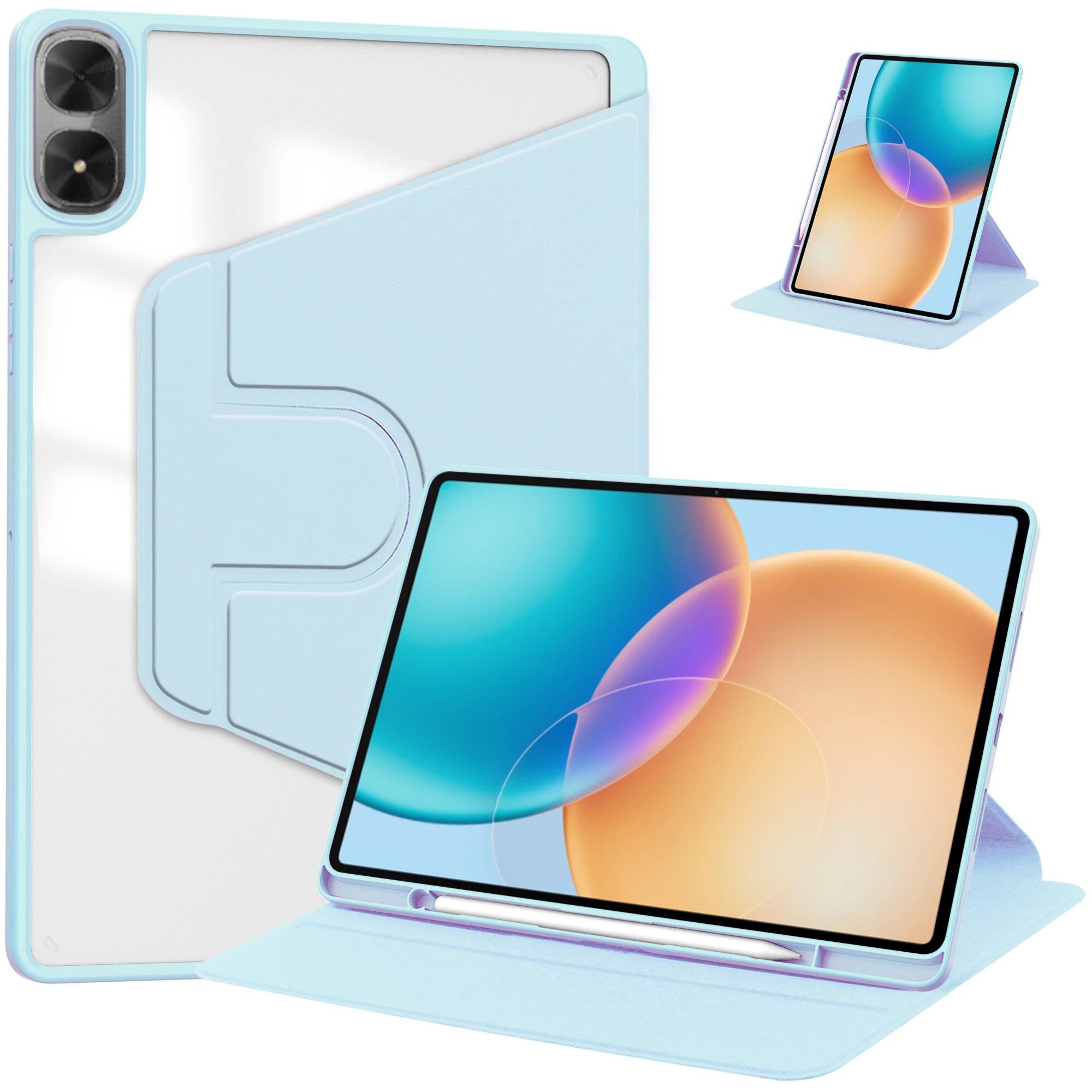 Чехол WireVia для Infinix Xpad Edge 13.2 Голубой, небесно-голубой