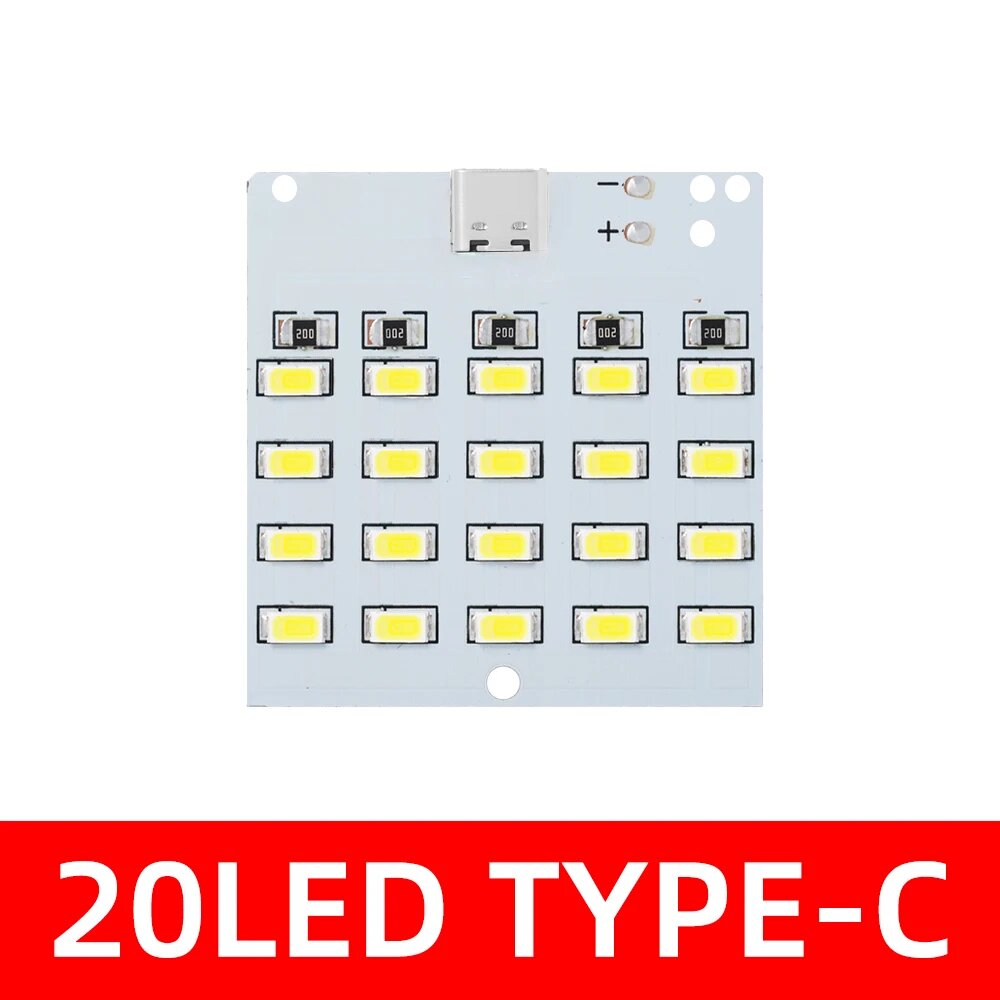 Белый USB светодиодный светильник Baishundianzi 20LED TYPE-C