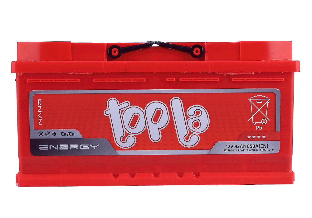 Аккумулятор TOPLA Energy 92 А/ч обратный R+ 353x17