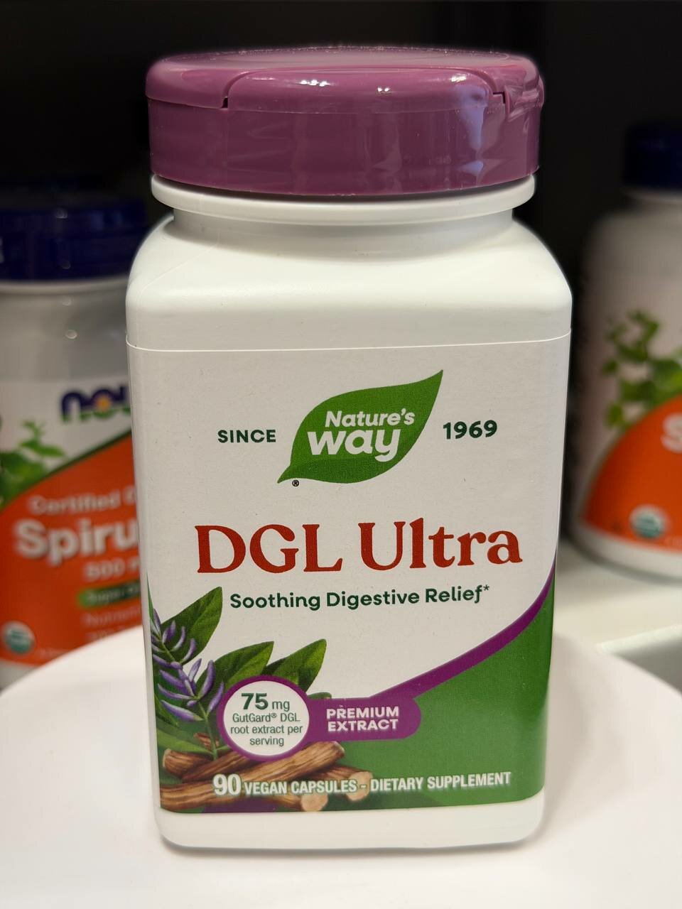 Nature's Way DGL Ultra - Корень солодки для пищеварения 90 капсул