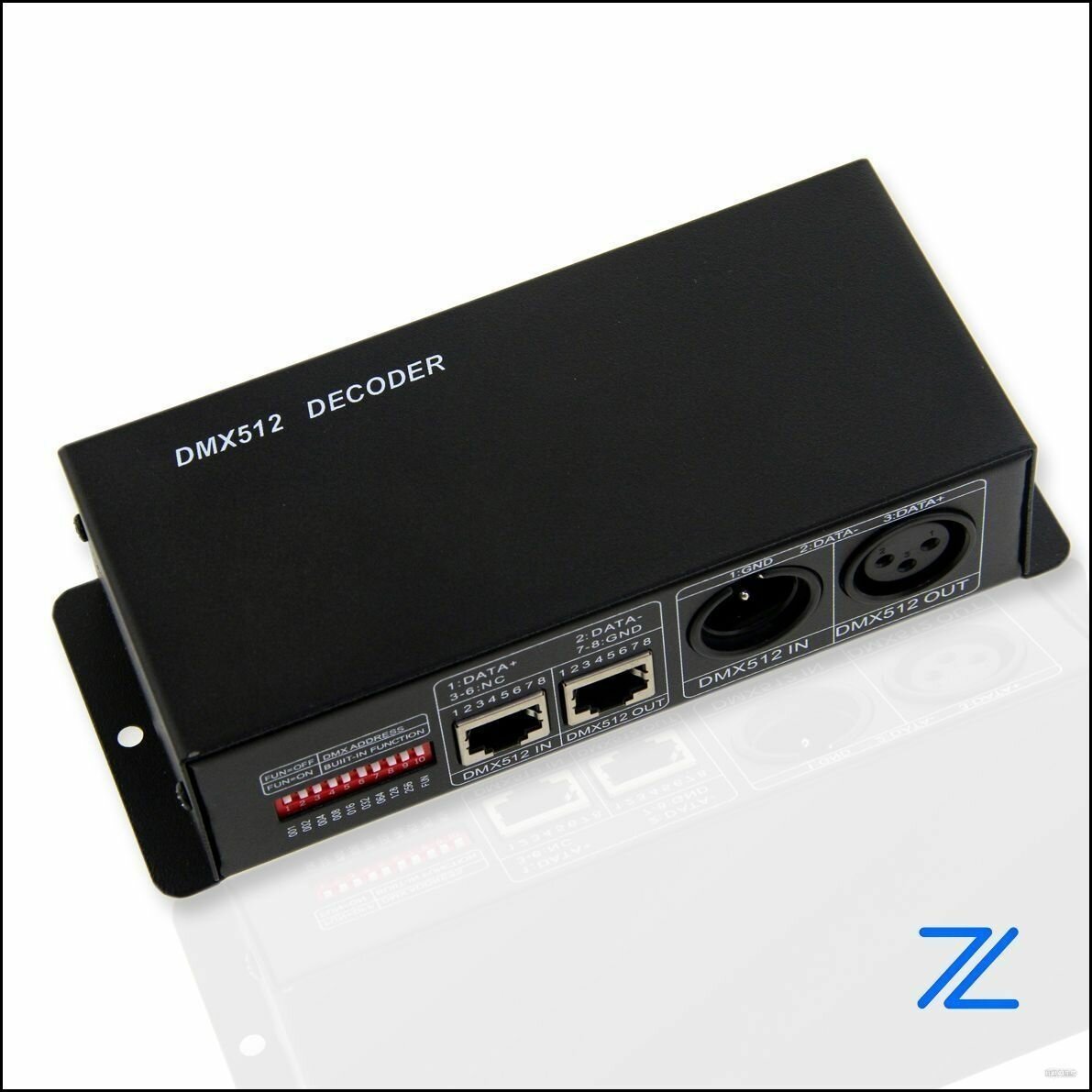 Декодер DMX 4CH 12/24V RGBW 384W