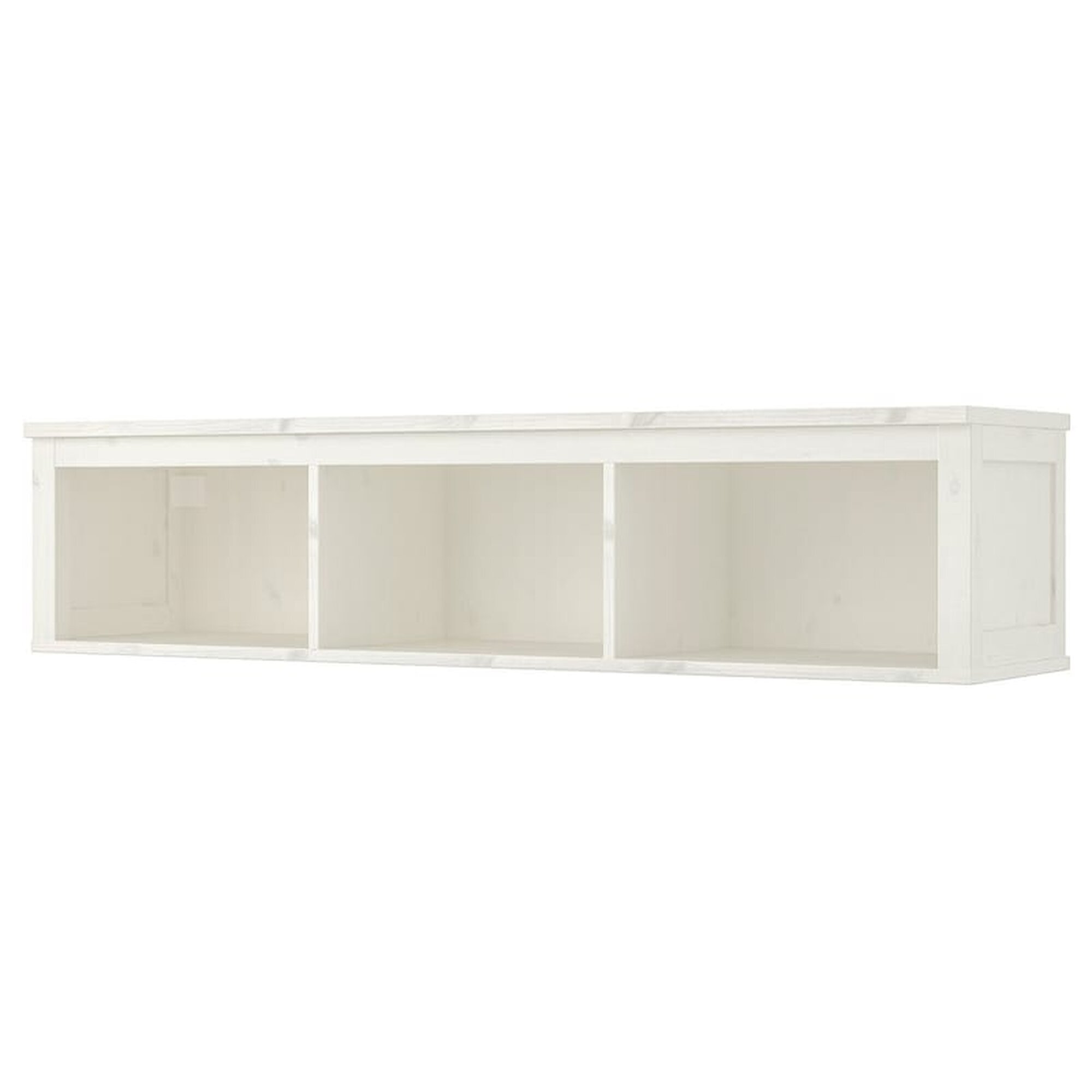 Полка ikea hemnes настенная полка 602.972.20, белая морилка, 148x37 см