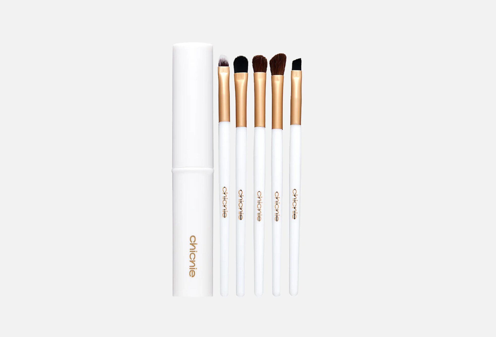 Chicnie Kitten eye brush set Набор кистей для макияжа 5шт Белый