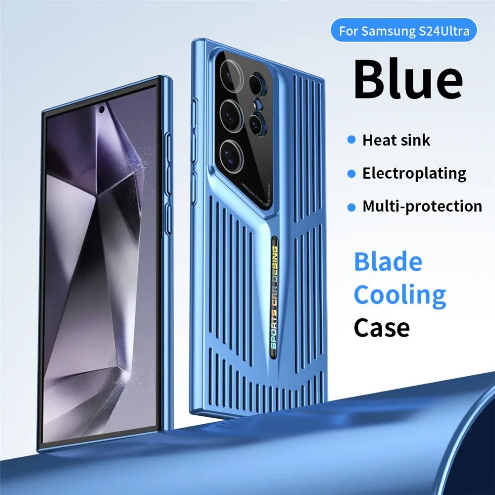 Защитный противоударный чехол для Samsung S24 Ultra S23 S22 Plus Синий, blue, For Galaxy S22