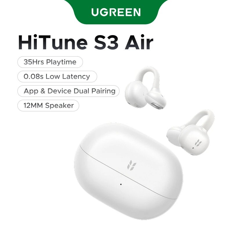 UGREEN HiTune S3 Air Беспроводные наушники-клипсы Белый, White