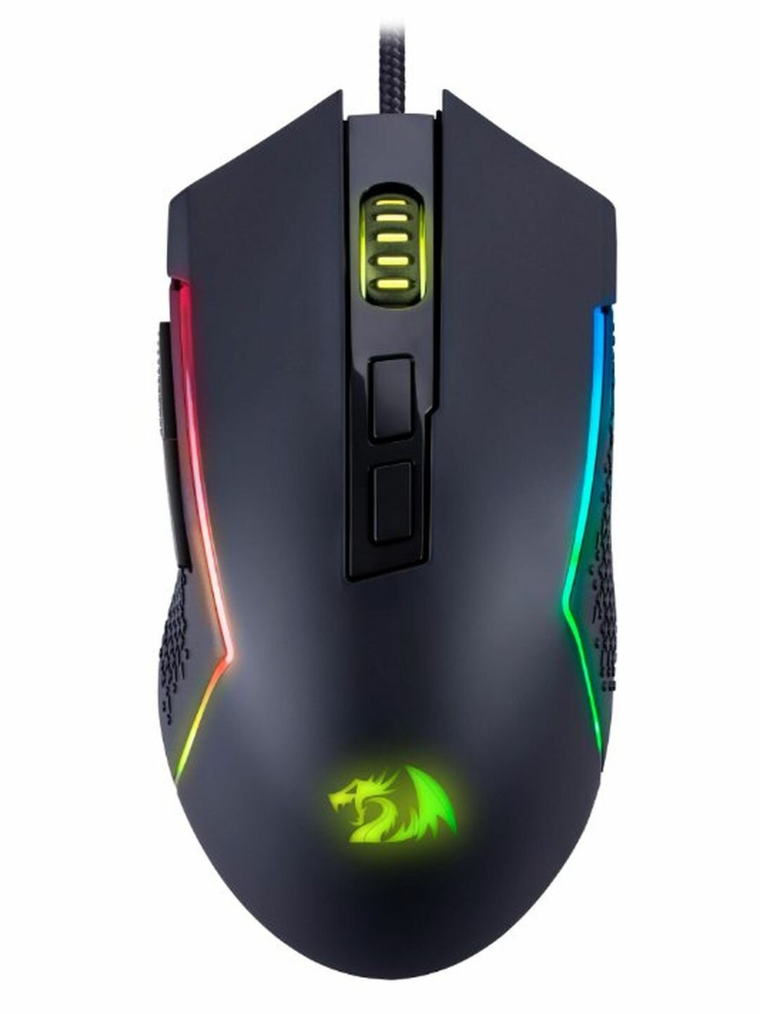 Мышь игровая DEFENDER Trident Lite, проводная, RGB подсветка, 8000 dpi, черный (72018)