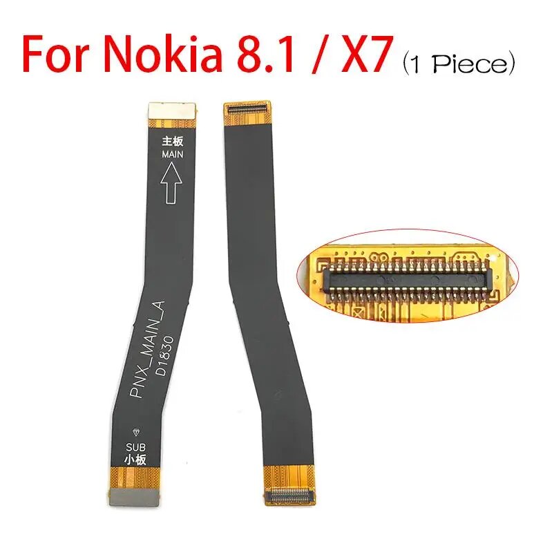 Новый разъем материнской платы, гибкий кабель для Nokia 2 2.1 3 3.1 Plus 5 5.1 6 6.1 7 7.1 8 X5 X6 X7 C53